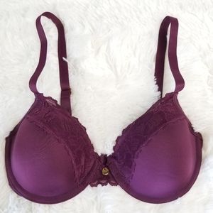 Natori | Intimates & Sleepwear | Natori 32b Burgundy Underwire Bra Lace ...